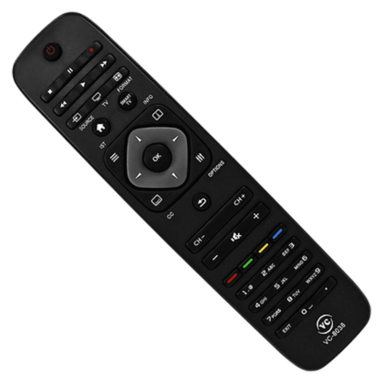 Controle Remoto Compatível Com Tv Philips – VC-8038 – Suporte Eletrônica
