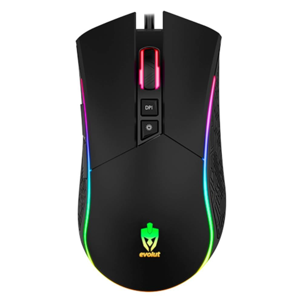 Mouse Gamer com fio Evolut RGB – Skadi EG-106 – Suporte Eletrônica